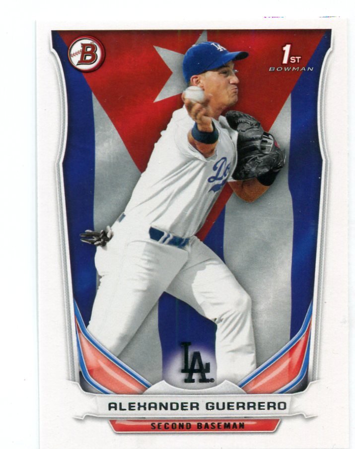 ALEXANDER GUERRERO 2014 Bowman Draft Picks International Home & State ...