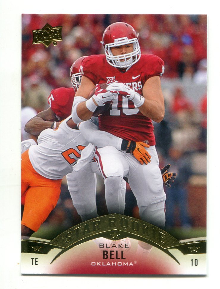 BLAKE BELL 2015 Upper Deck UD Star #78 ROOKIE Oklahoma Sooners ...