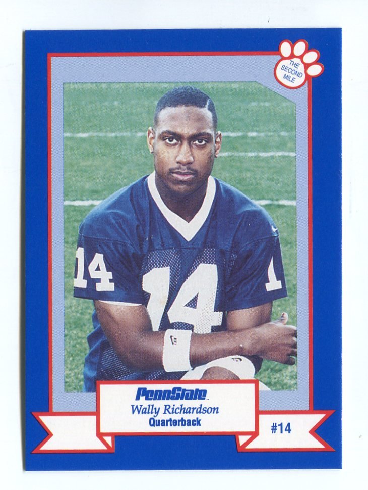 WALLY RICHARDSON 1995 Penn State Second Mile RAVENS QB
