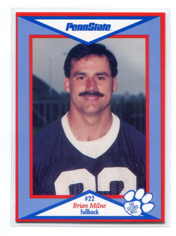 BRIAN MILNE 1994 Penn State Second Mile FULLBACK Bengals