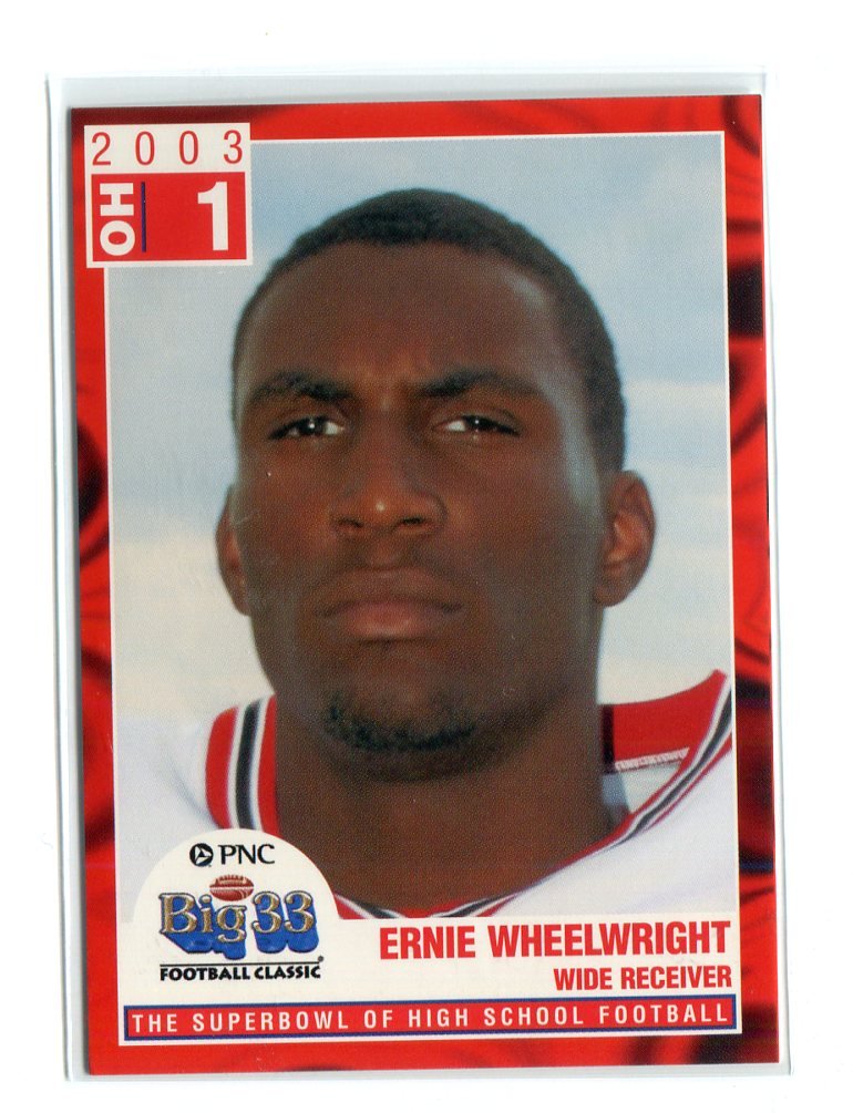 ERNIE WHEELWRIGHT 2003 Big 33 Ohio OH High School card MINNESOTA ...