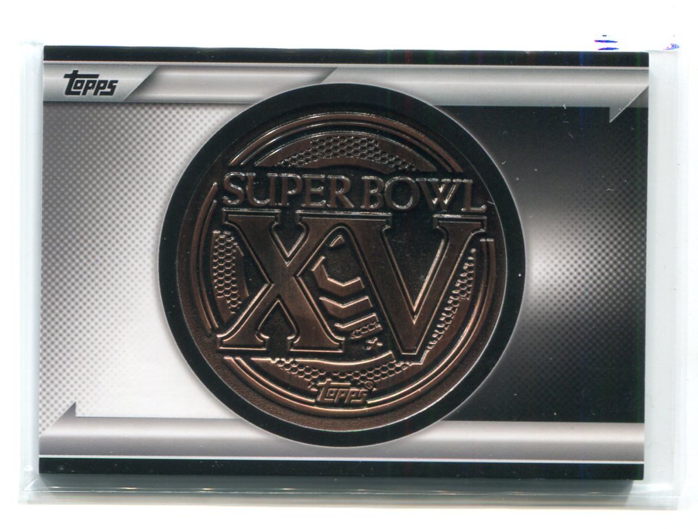 SUPER BOWL XV 15 Commemorative Coin 2015 Topps EAGLES vs. RAIDERS