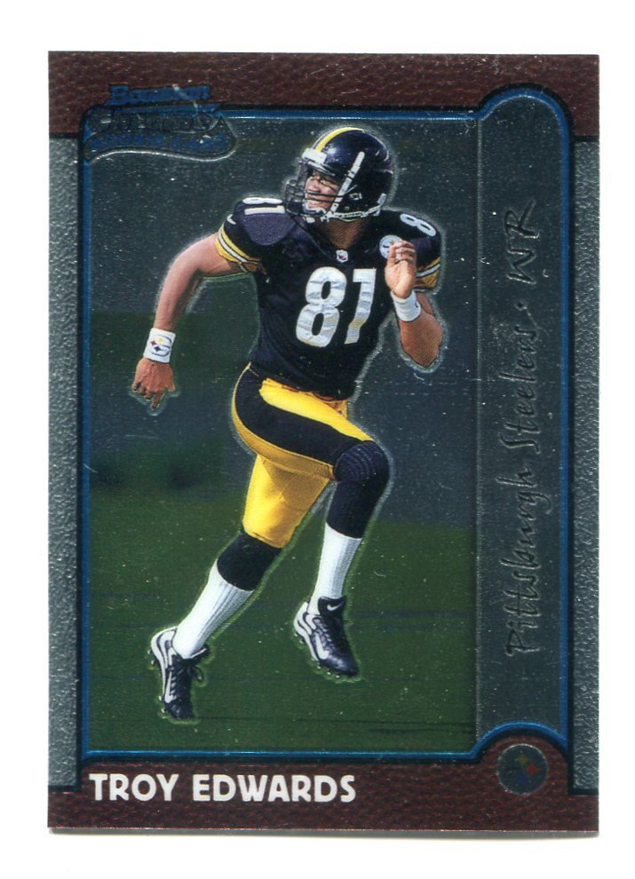 TROY EDWARDS 1999 Bowman Chrome #169 ROOKIE Steelers