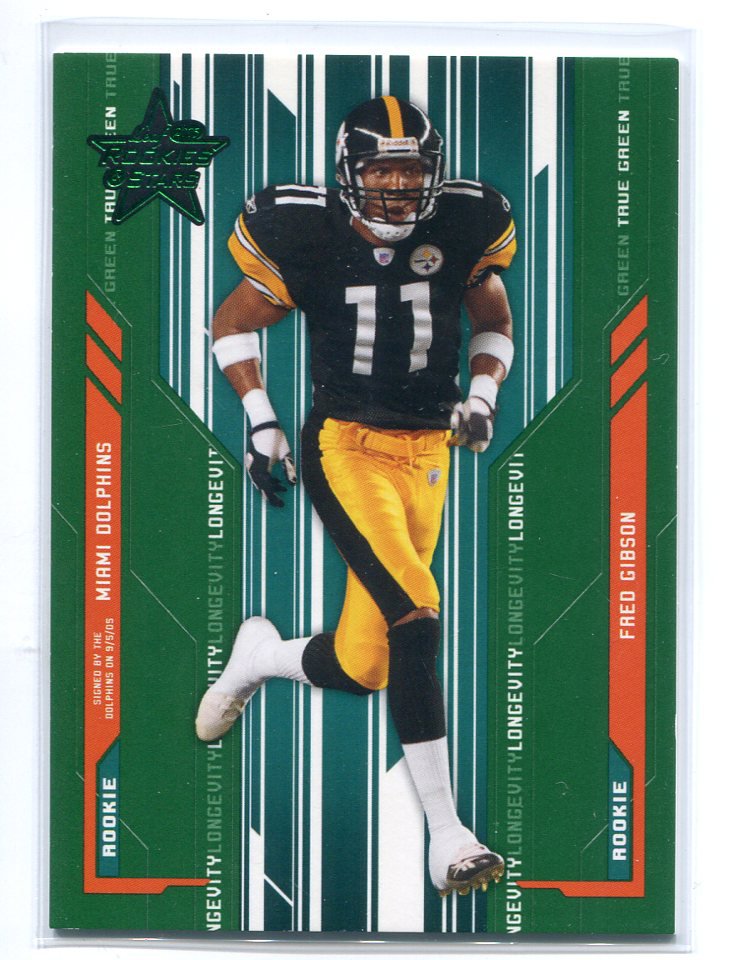 FRED GIBSON 2005 Leaf R&S GREEN Longevity SP #111 ROOKIE Georgia ...