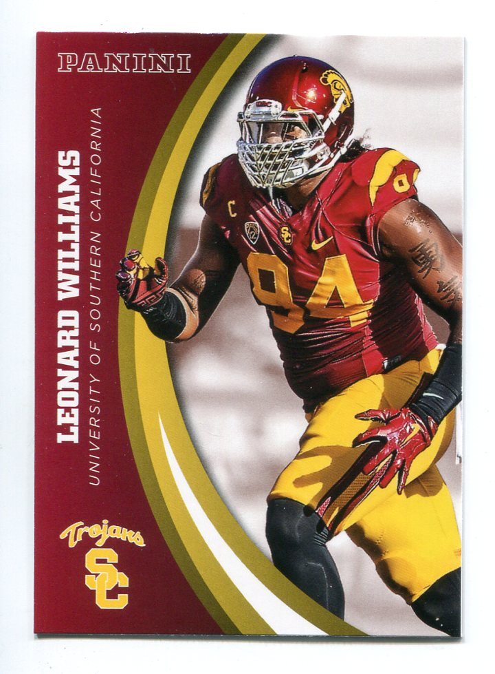 LEONARD WILLIAMS 2015 Panini Collegiate Collection #55 USC Trojans NY JETS