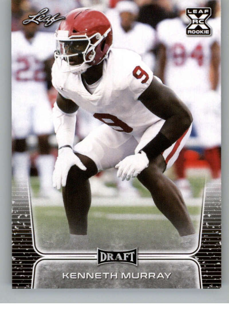 KENNETH MURRAY 2020 Leaf Draft #45 ROOKIE Oklahoma Sooners CHARGERS