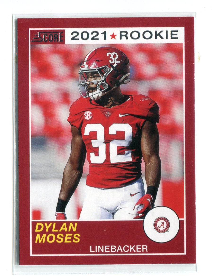 DYLAN MOSES 2021 Panini Score Draft Picks #51 ROOKIE Jaguars ALABAMA ...