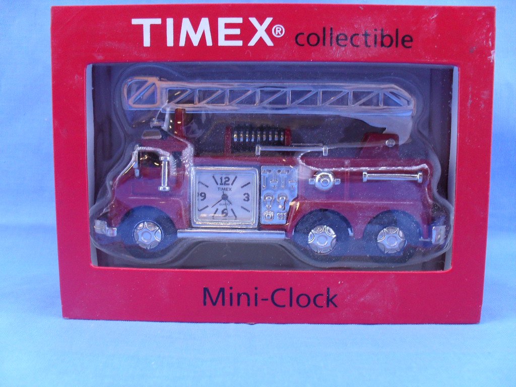 Timex Firefighter Fire Truck Mini Clock