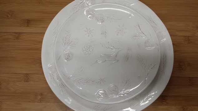 Woolrich Winter White Reindeer 16 pc Dinnerware Set