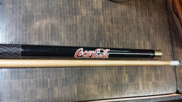 Coca-Cola Billiard Pool Cue Stick - Black set of 4