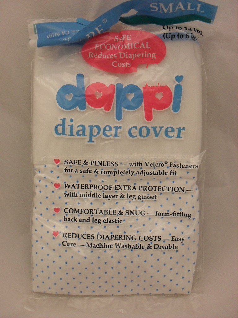 Dappi Diaper Cover - Blue Polka Dot Small