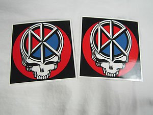 DK Dead Kennedys Vinyl Decals stickers lot x 2 Punk Rock band DEADHEAD