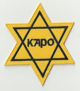 WWII WW2 German KAPO Camp Foreman Jewish star of David patch insignia