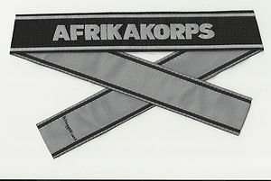 WWII WW2 German DAK Afrika Korps cuff title patch insignia bevo wuppertal
