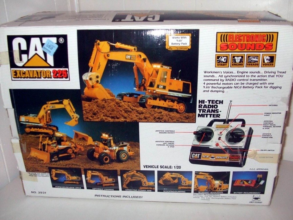 RC Radio Control CAT C225 Excavator 1/10 Scale FREE FAST USA SHIPPING ...