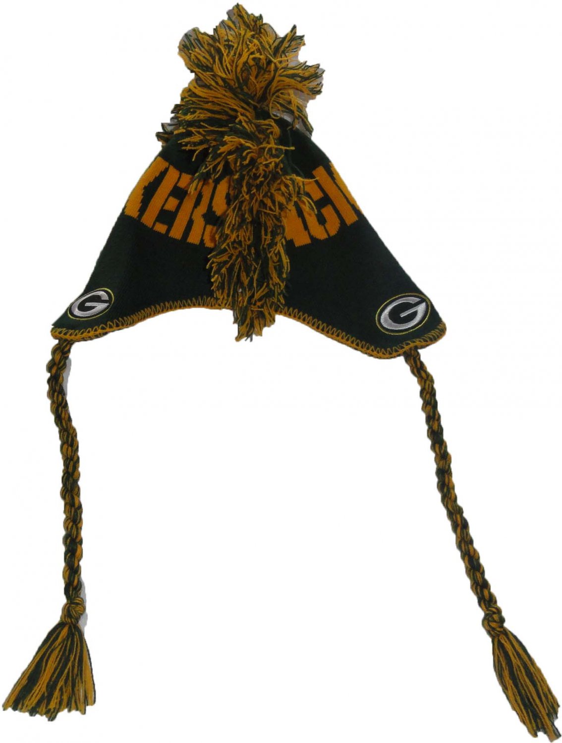 NFL Green Bay Packers Boys 8-20 Mohawk Braided Knit Hat Size One Size ...