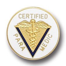 Certified Paramedic Caduceus Medical Emblem Pin 5014