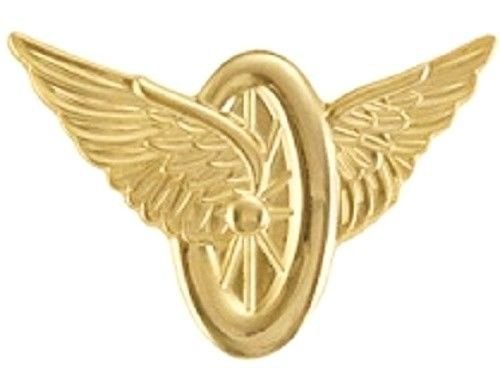 Motorcycle Wheel Wings Collar Pin Set 2 Police Highway Patrol Insignia ...