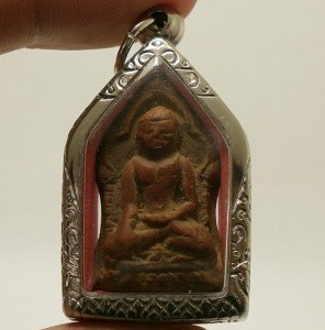 ANTIQUE PHRA ROD THAI TOP BENJAPAKEE BUDDHA AMULET LUCKY RICH SAFE LIFE ...