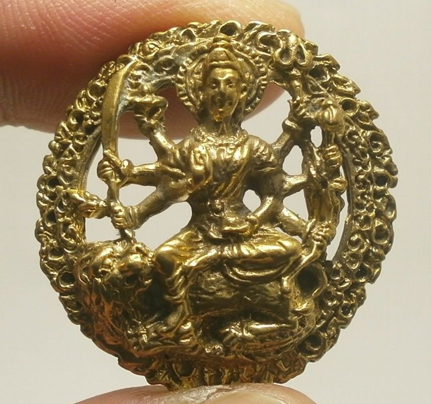 DURGA UMA DEVI PARVATI KALI REAL AMULET HINDU GODDESS DEITY PROTECTION ...