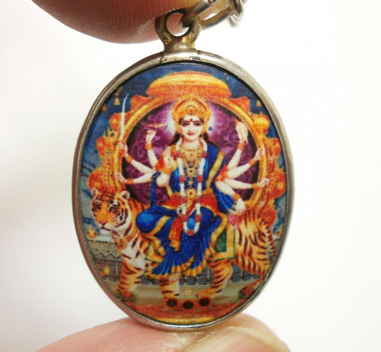 DURGA KALI KALIKA UMA PARVATI DEVI GODDESS SHAKTI HINDU BLESS OM LOCKET ...
