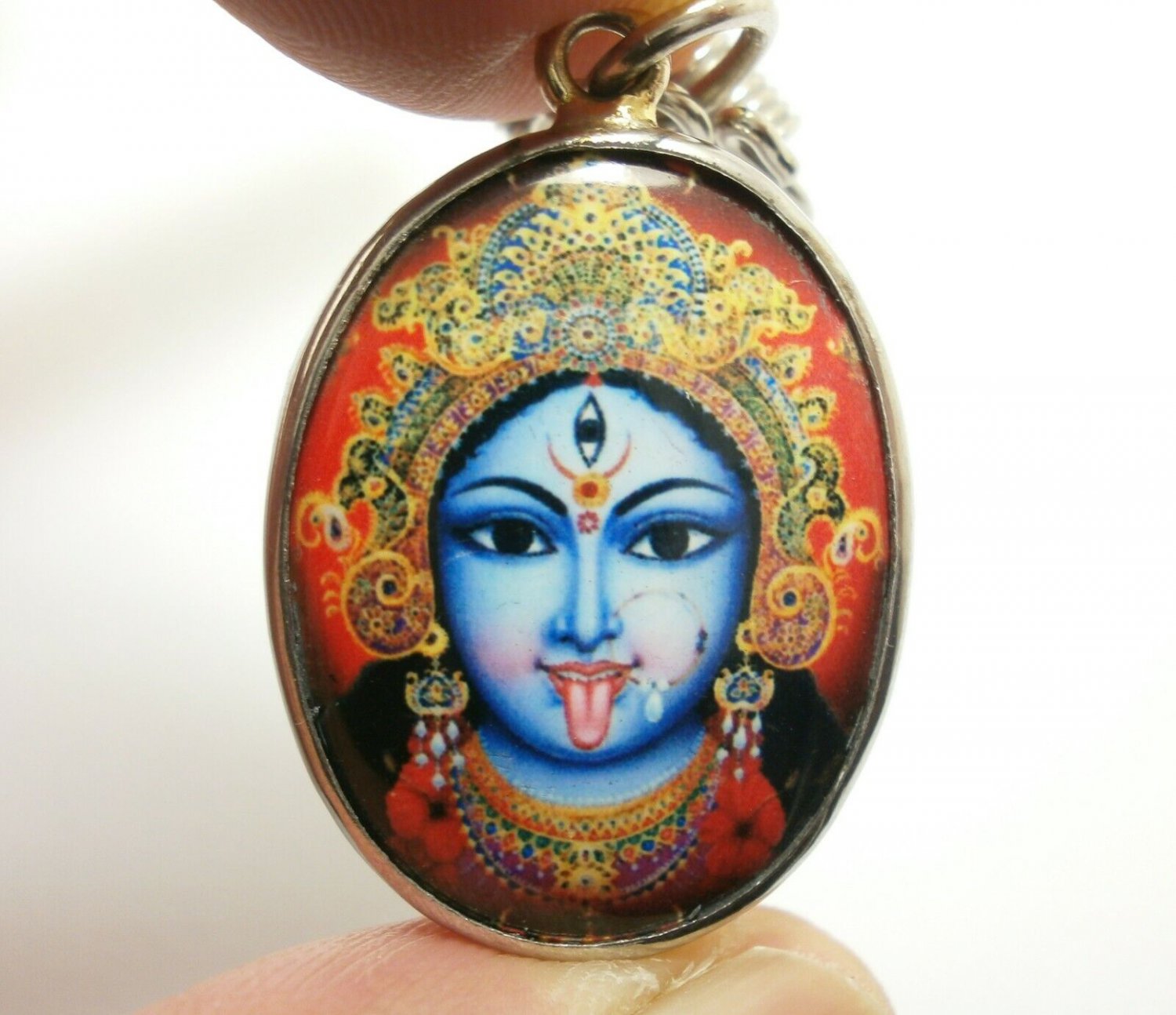 DURGA PARVATI KALI UMA DEVI 3 EYED AMBIKA GODDESS SHAKTI HINDU BLESS OM ...