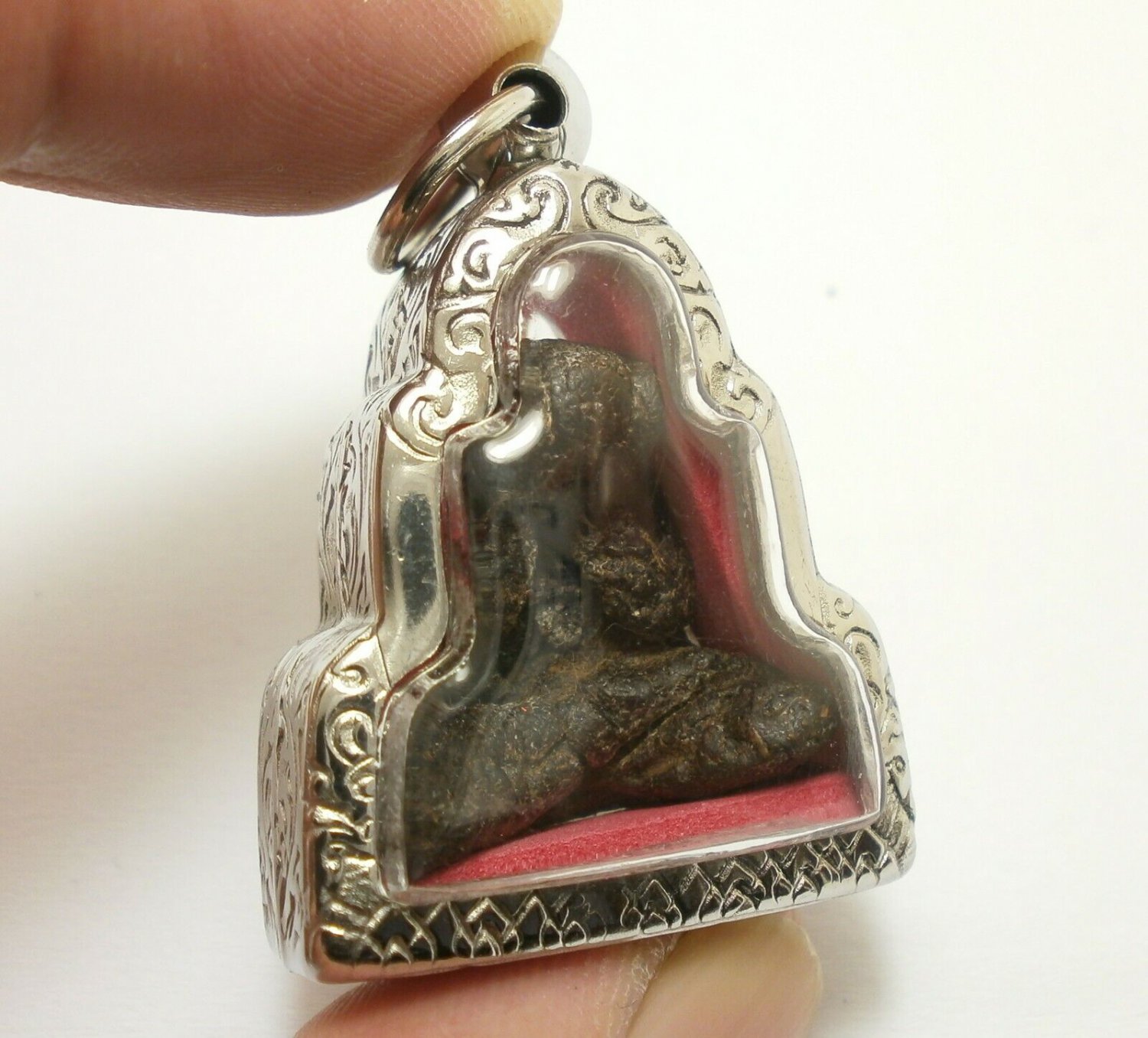 LP KRON PIDTA IN 1950s CLOSE EYES BUDDHA CRON TOK RAJA THAI AMULET ...