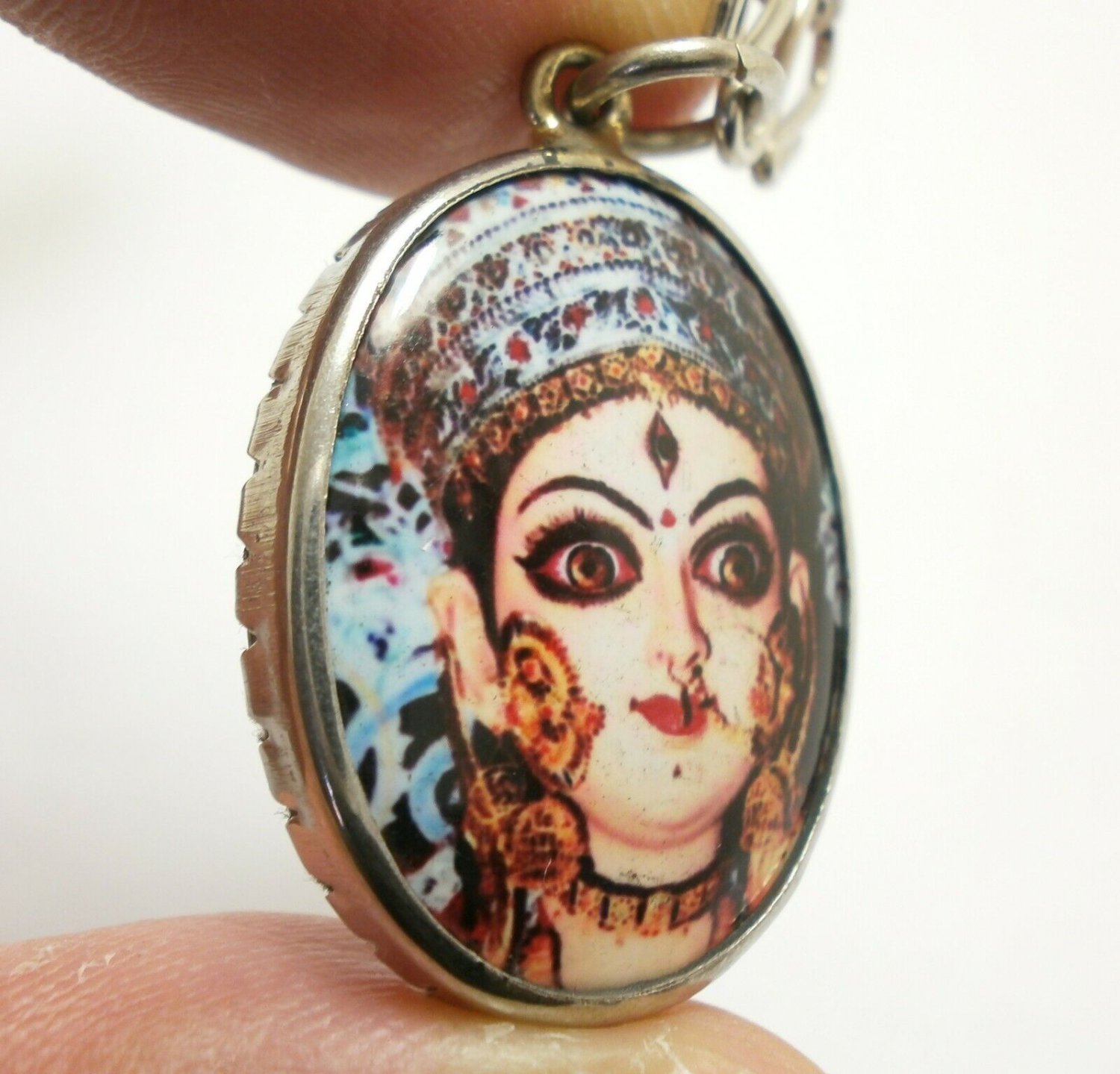 KALI DURGA PARVATI UMA DEVI 3 EYED AMBIKA GODDESS SHAKTI HINDU BLESS OM ...