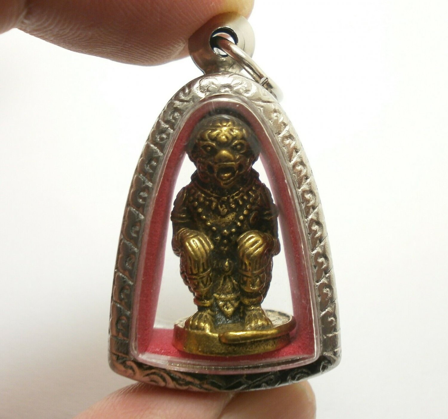 LORD HANUMAN MONKEY KING MUAY THAI LIFE PROTECTION HANUMAAN PENDANT BLESS AMULET
