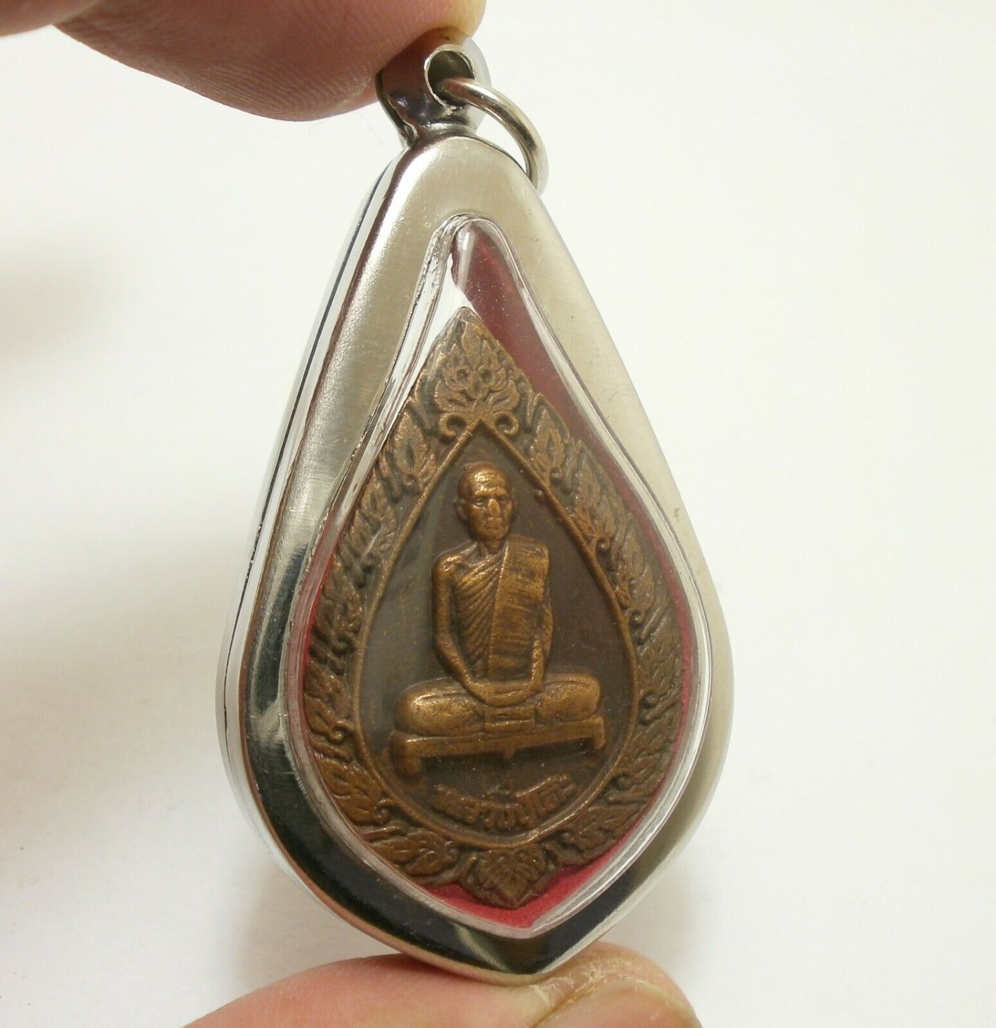 LP TOH COIN THAI BUDDHA AMULET PENDANT BLESS 1973 FORTUNE YANT LUCKY ...