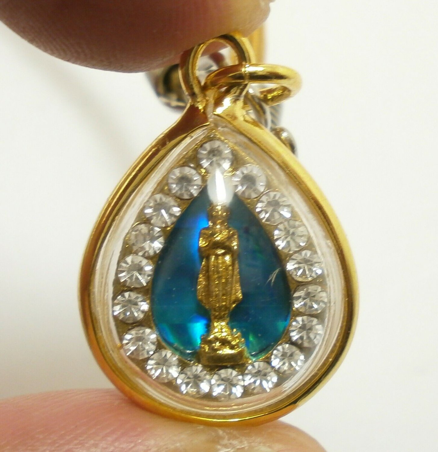PHRA RUMPUENG PENDANT FOR PERSON BORN FRIDAY BUDDHA THAI LUCKY BLUE LOCKET CHARM