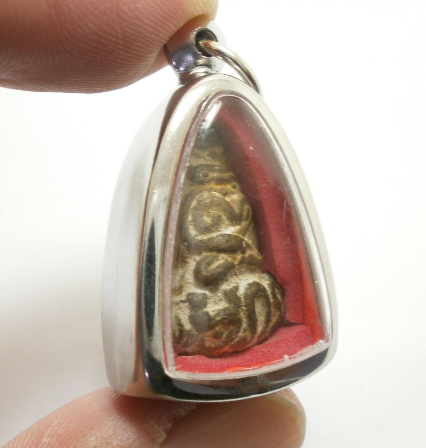 PHRA PIDTA PITTA CLOSE EYES BUDDHA BLEESED 1979 MAGIC YANT METAL AMULET ...