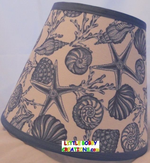 Nautical Sea Shells Lamp Shade (All Handmade After Order is Placed) Nautical Sea Shells Lamp Shade (All Handmade After Order is Placed)