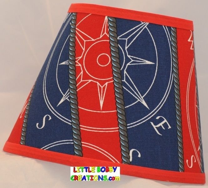 Nautical Ships Equipment Compass Fabric Lamp Shade (Handmade After ...
