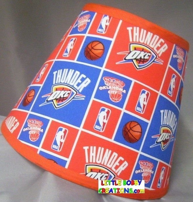 NBA Oklahoma Thunder Basketball Lamp Shade (Handmade After Order is Placed)