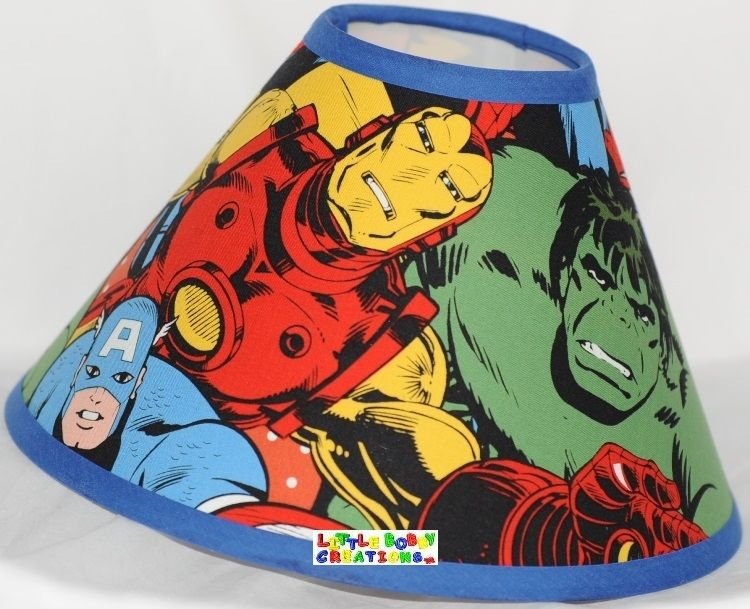 Super Hero Captain America Hulk Lamp Shade (All Handmade After Order is ...