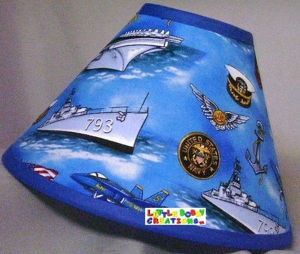 US Military Navy Ships Lamp Shade (All Handmade After Order is Placed)