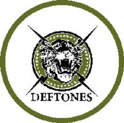 Deftones Iron-On Patch Circle Tiger Logo