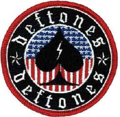 Deftones Iron-On Patch Circle Spade Logo