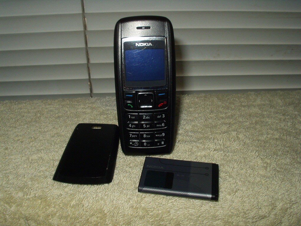 nokia 1600 b rh-65 cell phone w /bl-5c li-ion battery untested