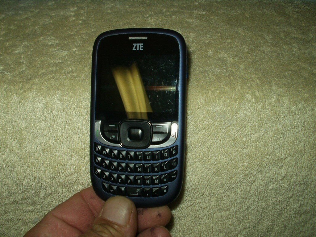 metro pcs zte aspect 3g prepaid phone f555 blue