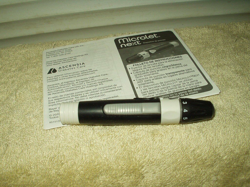 bayer microlet next lancing device & instruction insert only