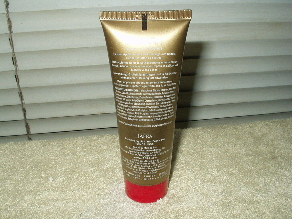 jafra varsha hand cream 2.5 oz tube discontinued rare item