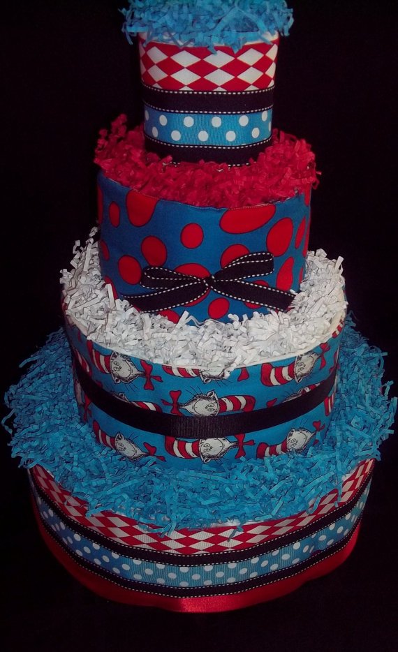 The Cat In The Hat Diaper Cake the-cat-in-the-hat-diaper-cake