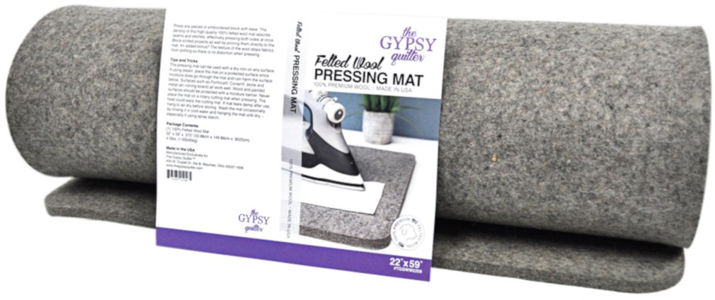 Gypsy Quilter Felted Wool Pressing Mat 22 Inches x 59 Inches