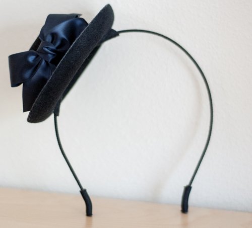 Cute and Trendy Mini Bowler Hat Headband with Bow