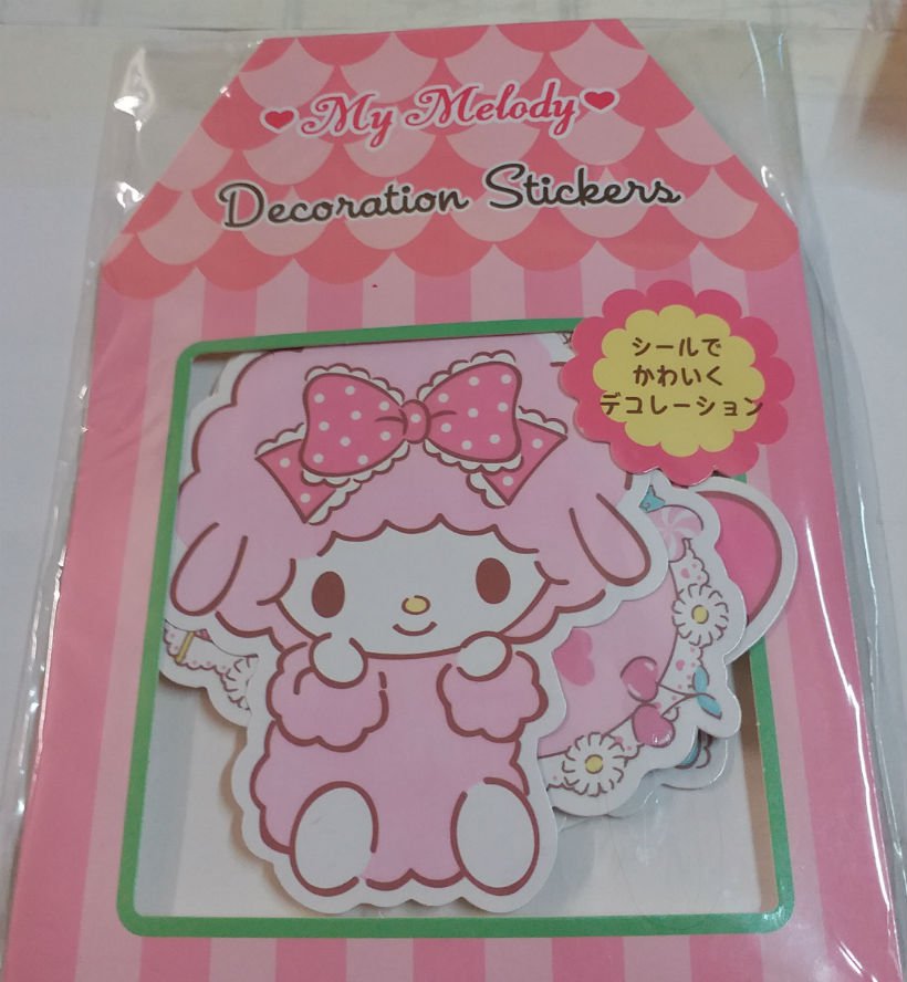 MY MELODY CARTOON 12 Design Paper Card Letter Banner Decoration Sticker ...