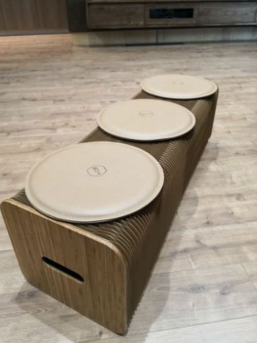 Flexible Expanding Paper Sofa Seats Paper Lounge Bench Chair Portable ...