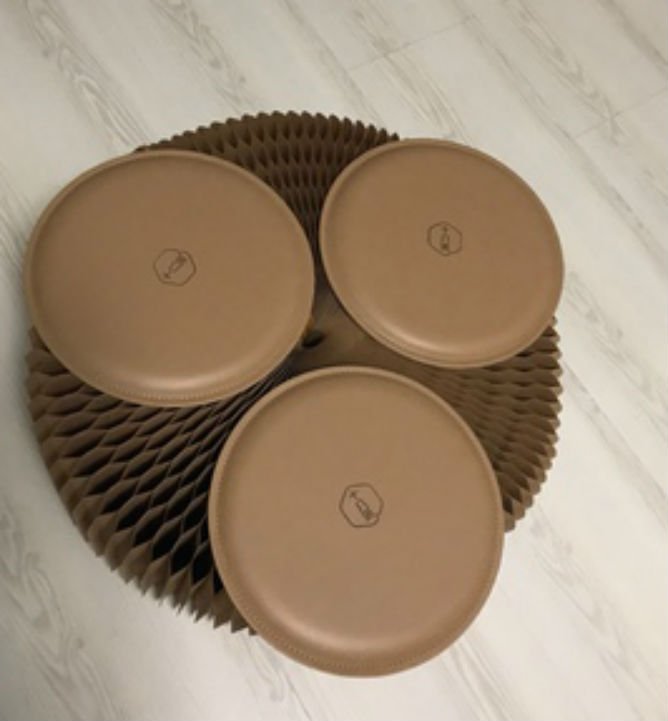 Flexible Expanding Paper Sofa Seats Paper Lounge Bench Chair Portable ...