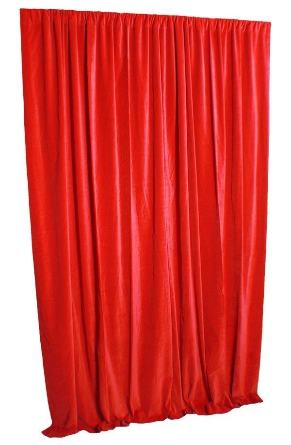 New RUBY Red Velvet Curtains Backstage/Background/ THEATER 108 by 108 ...